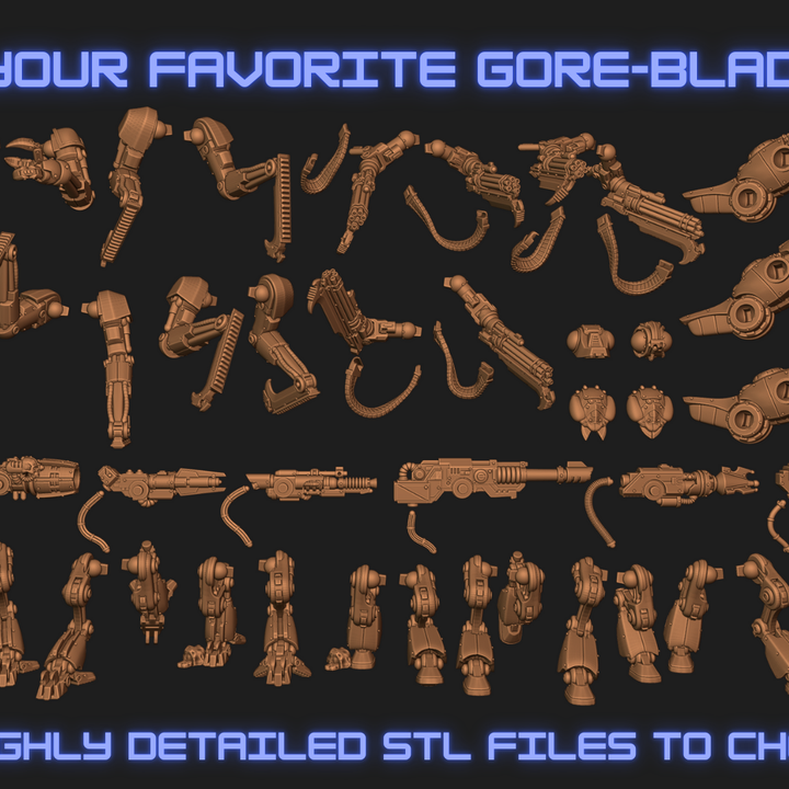 3D Printable Gore Blade Pattern by Rizzenvoth