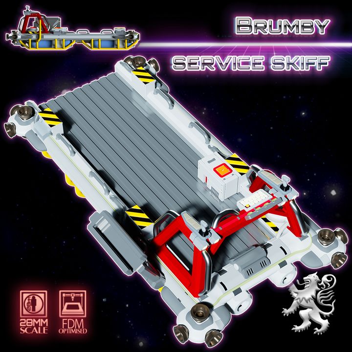 3D Printable Outback Brumby Service Skiff by 2nd Dynasty