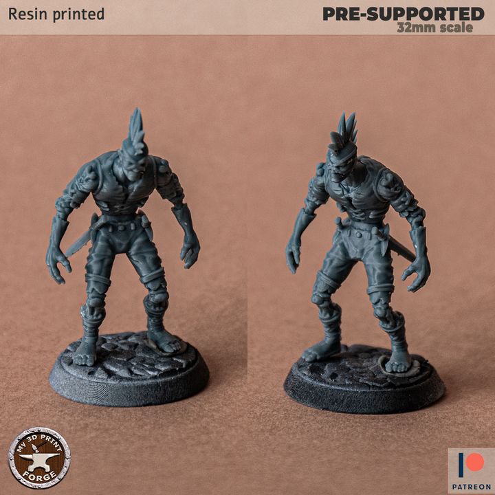 3D Printable Undead Rogue Two Models by My3DPrintForge