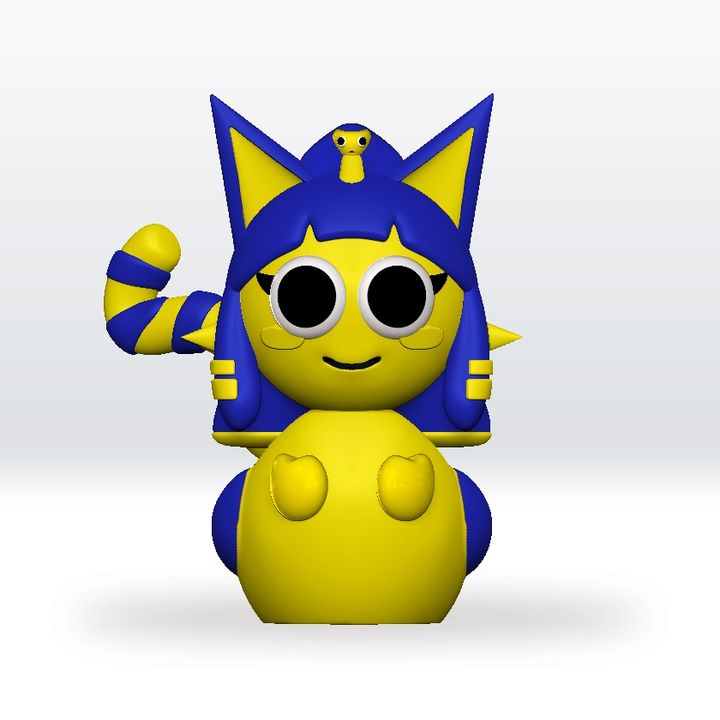 3D Printable Sprunki OC 3D Model Ankha Duck STL file 3D Model Fanart by ...