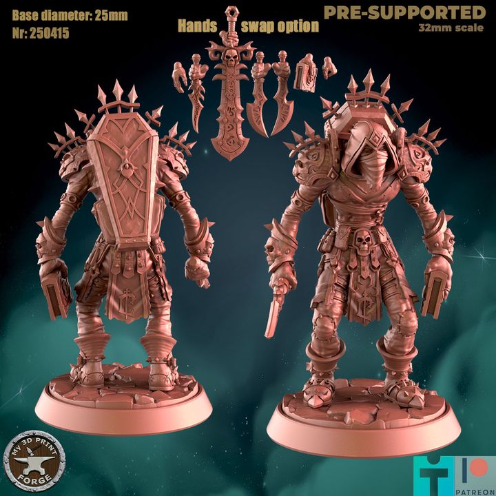 3D Printable Undead Heritage Gear Hand Swap by My3DPrintForge