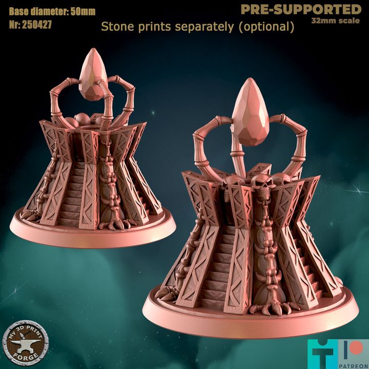 3D Printable Zigurat Undead Structure by My3DPrintForge