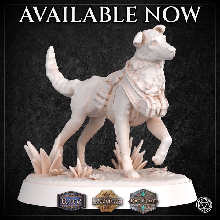 3D Printable Dog Adventurer by M3DM