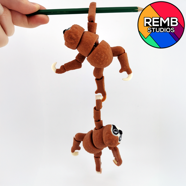 3D Printable Flexi Sloth – Print-in-Place Articulated Model by RembStudios