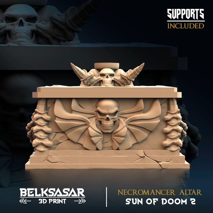 3D Printable Necromancer Altar by Belksasar