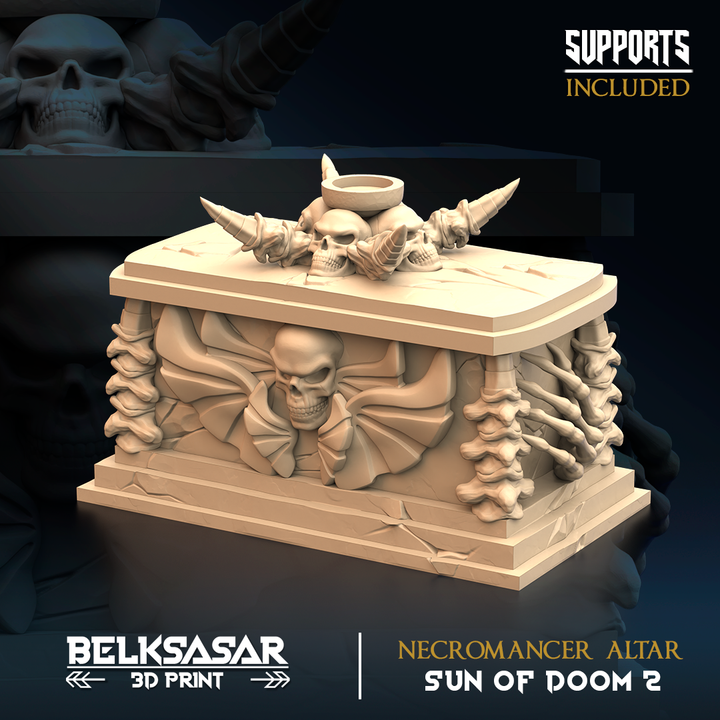 3D Printable Necromancer Altar by Belksasar