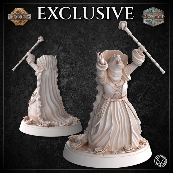 3D Printable Ratfolk Queen (Action) by M3DM