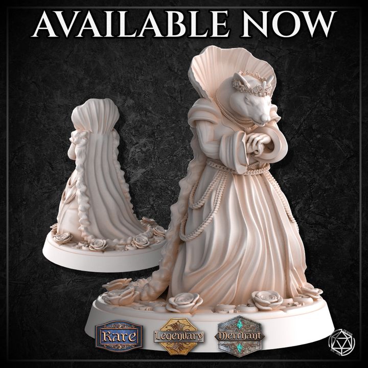 3D Printable Ratfolk Queen (Casual) by M3DM