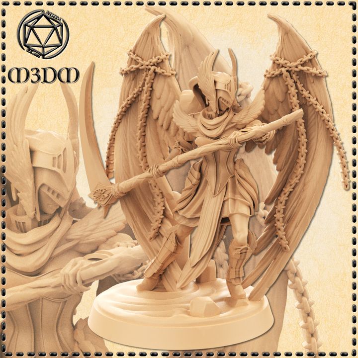 3D Printable Fallen Valkyrie (Action) by M3DM