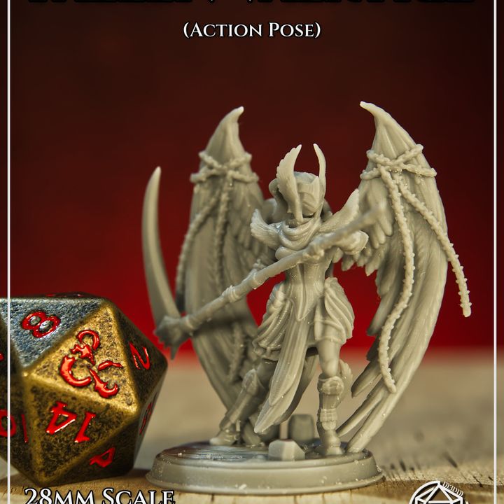 3D Printable Fallen Valkyrie (Action) by M3DM