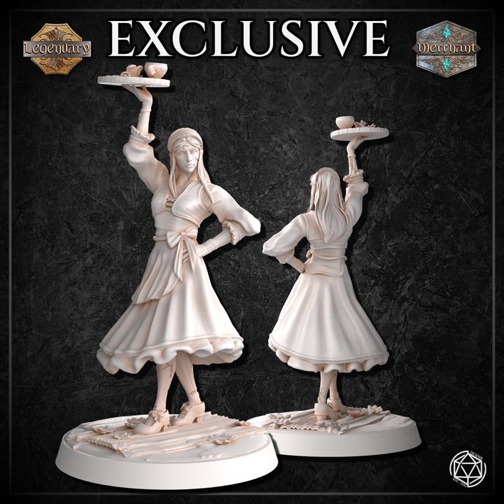 3D Printable Maid Construct (Action) by M3DM