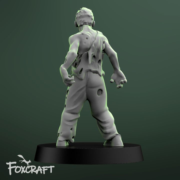3D Printable Zombie 5 by FoxCraft Creations