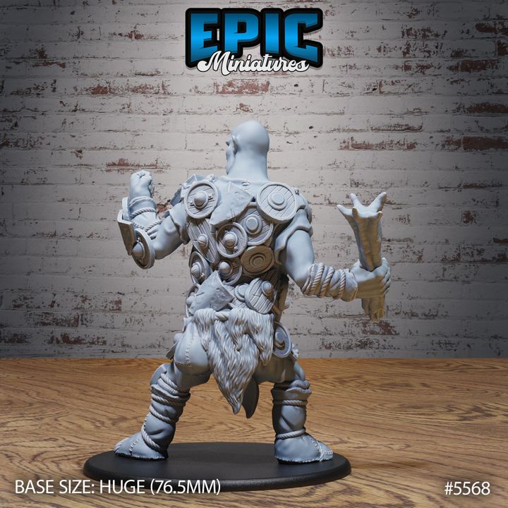 3D Printable Shield Hill Giant / Bulky Warrior / Free Folk Encounter ...