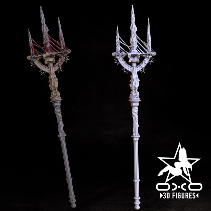 3D Printable Mohg Sacred Spear Cosplay - Elden Ring by OXO3D Figures
