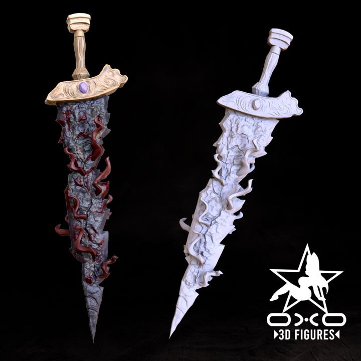 3D Printable Maliketh Black Blade Cosplay - Elden Ring by OXO3D Figures