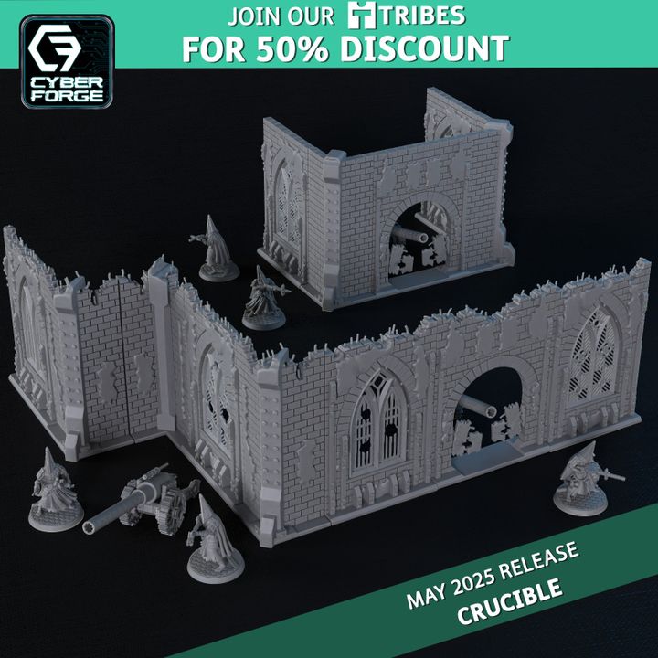 3D Printable Terrain - Crucible - Cyber Forge Miniatures May 2025 by ...