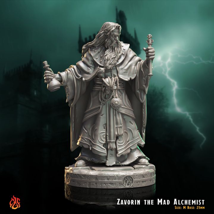 3D Printable Zavorin the Mad Alchemist by Crippled God Foundry
