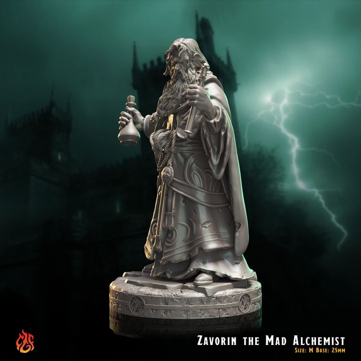3D Printable Zavorin the Mad Alchemist by Crippled God Foundry