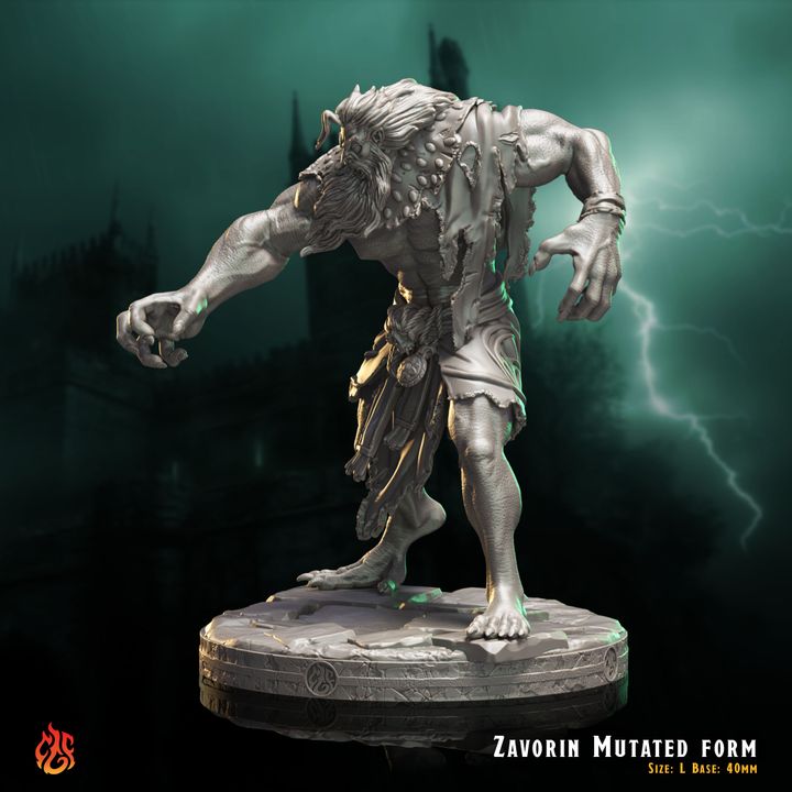 3D Printable Zavorin Mutated Form by Crippled God Foundry