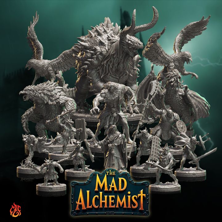 3D Printable The Mad Alchemist ~ May'25 Fantasy Bundle by Crippled God ...
