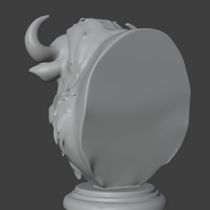 3D Printable Bison Head Bust 3D STL Printable - 3D Model STL by Ahmed