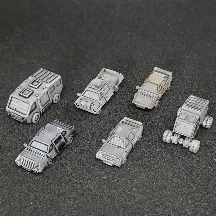 3D Printable Civilian Cars Vol:2 by Iliada Game Studio