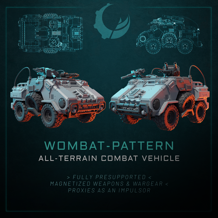 3D Printable Wombat-Pattern ATCV by Maelstrom Designworks