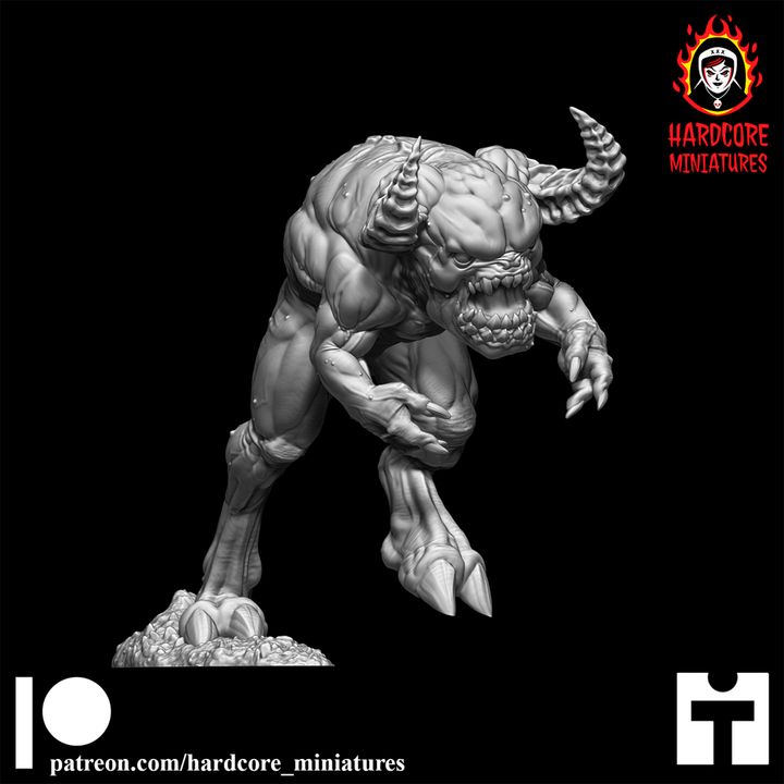 3D Printable Pink Demons Set by Hardcore Miniatures
