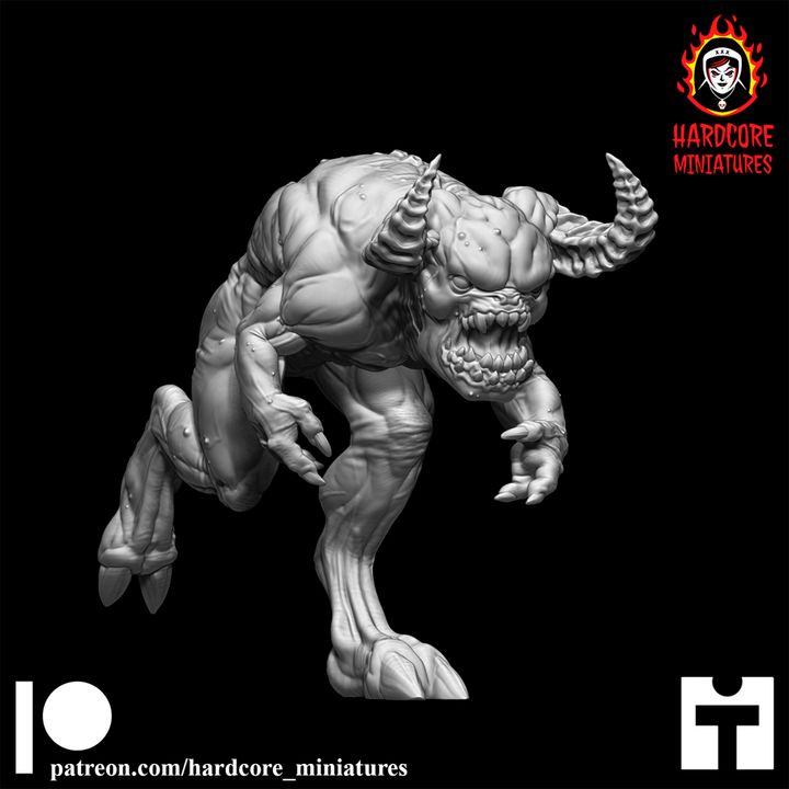 3D Printable Pink Demons Set by Hardcore Miniatures