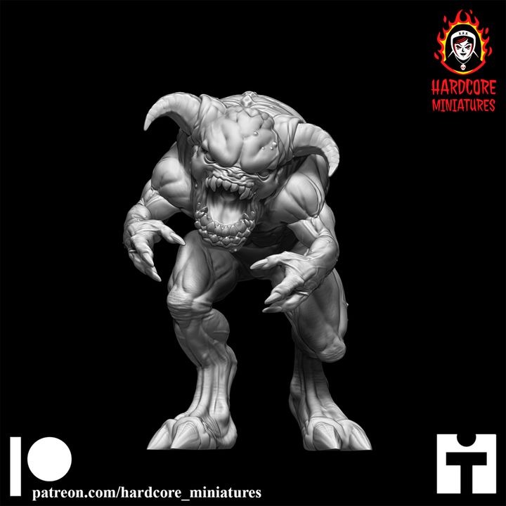 3D Printable Pink Demons Set by Hardcore Miniatures