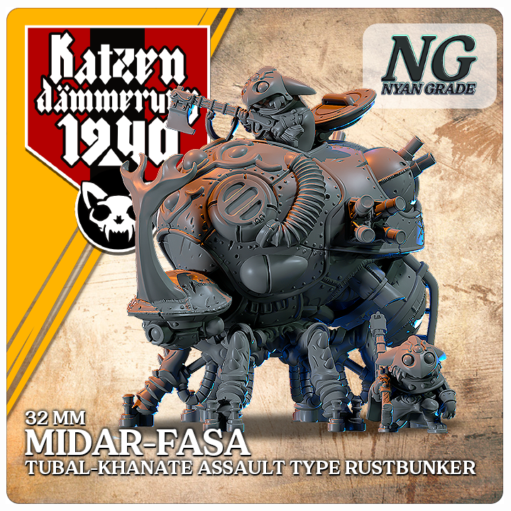 3D Printable Midar-fasa Assault type Rustbunker by Marchen Atelier