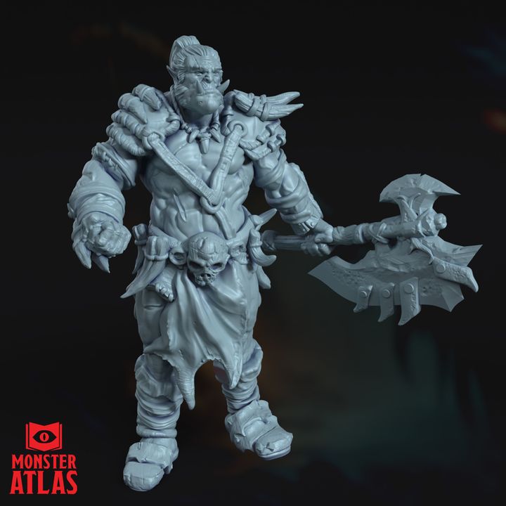 3D Printable Orc Death Knight by Monster Atlas