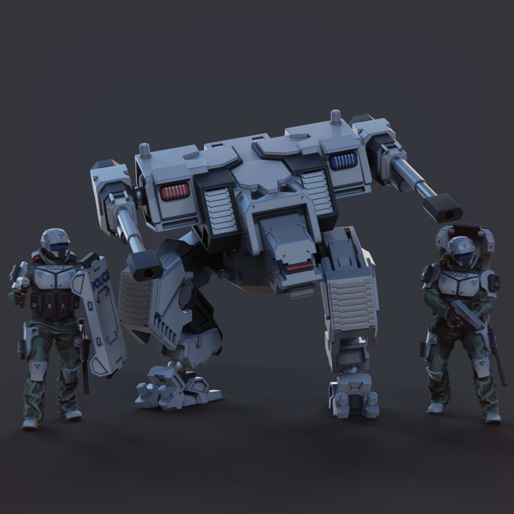 3D Printable OE-14 Arbiter Enforcement Team - 5e Stats Included by ...