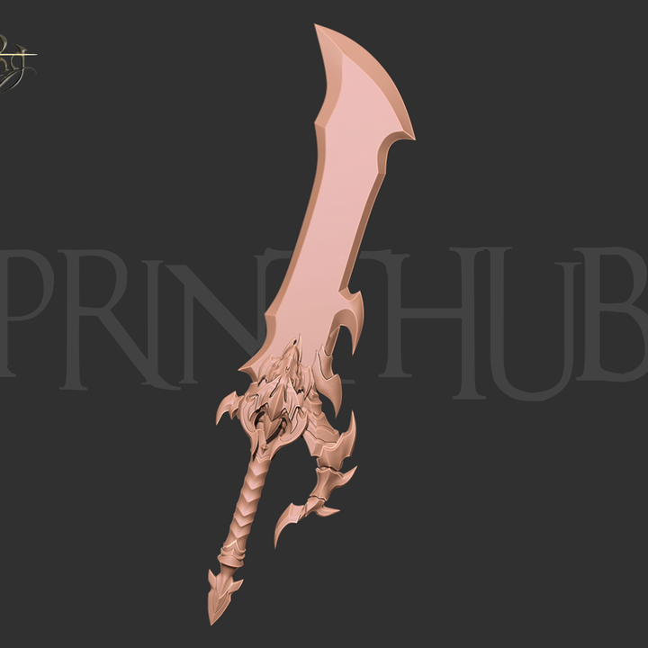3D Printable Demon King Dagger 3d print file for cosplay by Printhub