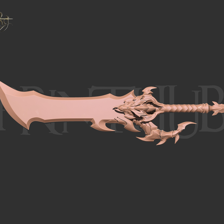 3D Printable Demon King Dagger 3d print file for cosplay by Printhub