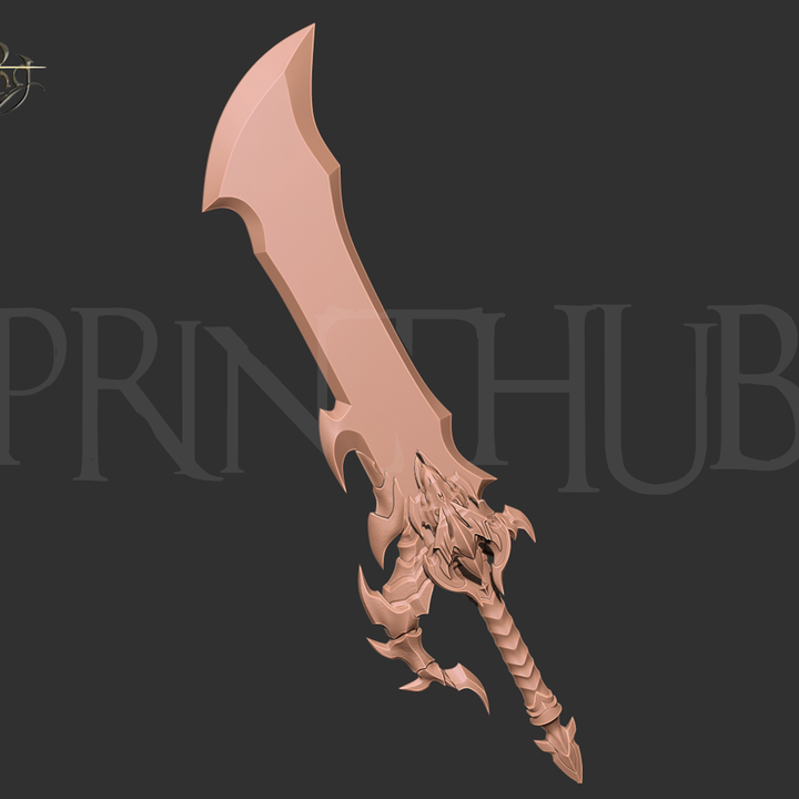 3D Printable Demon King Dagger 3d print file for cosplay by Printhub
