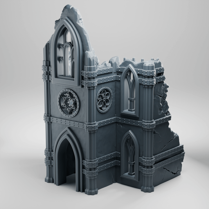 3D Printable Church ruin for board game 28 mm / 32 mm by Mael