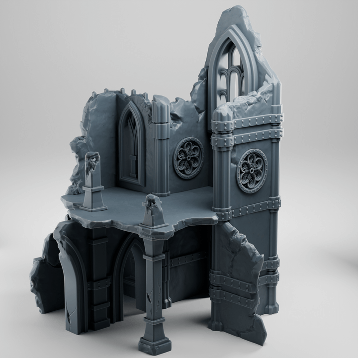 3D Printable Church ruin for board game 28 mm / 32 mm by Mael