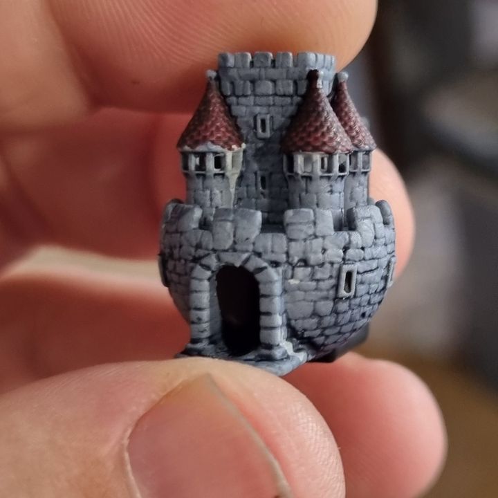 3D Printable Castle for jumping spider by Bob Tabletop