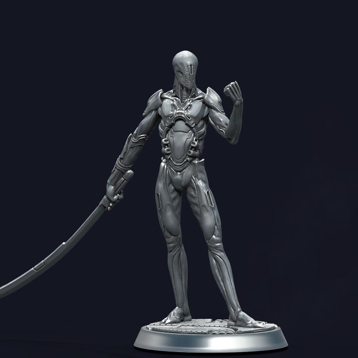 3D Printable Cyborg Ninja by TheSurrealFactory