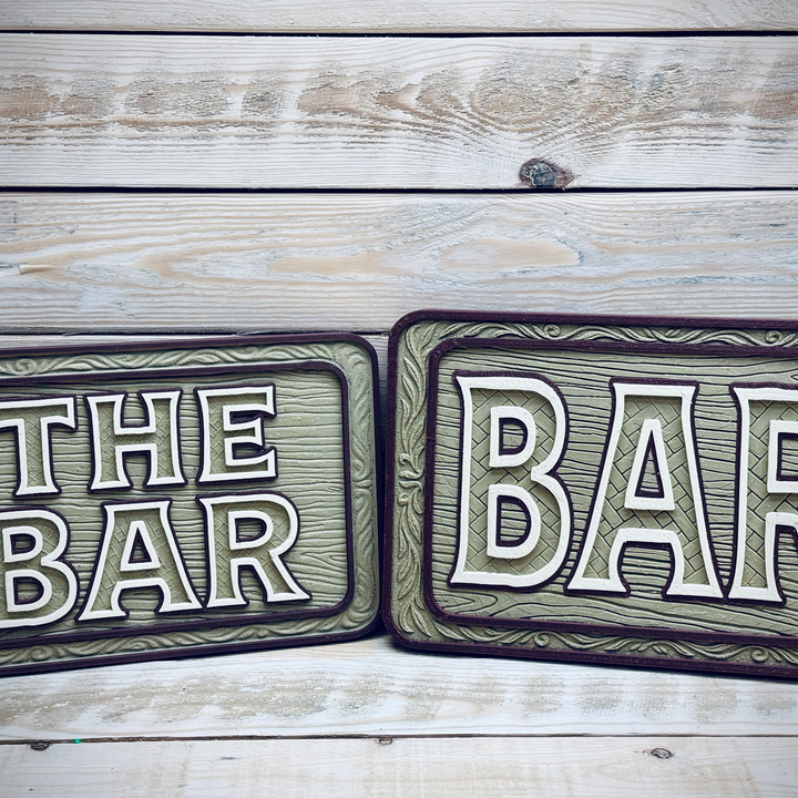 3D Printable The Bar Sign by ENIQUE3D