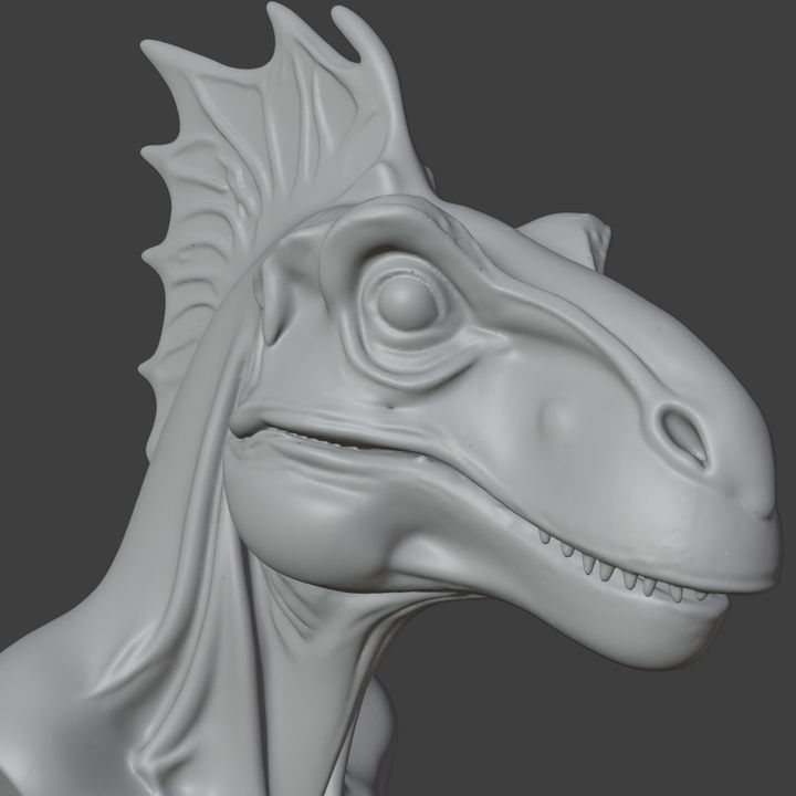 3D Printable Chasmosaurus Head Bust 3D STL Printable - 3D Model STL by ...