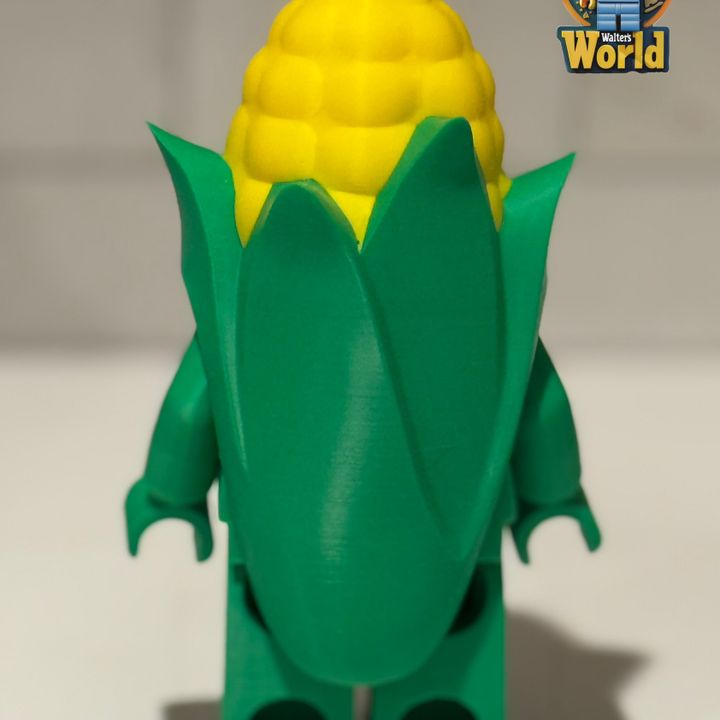 3D Printable Corn Costume Brick by Walter's World 3D