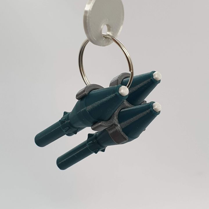 3D Printable RPG-7 Keychain — Shoots printable rockets & BBs by Jaatinen3D