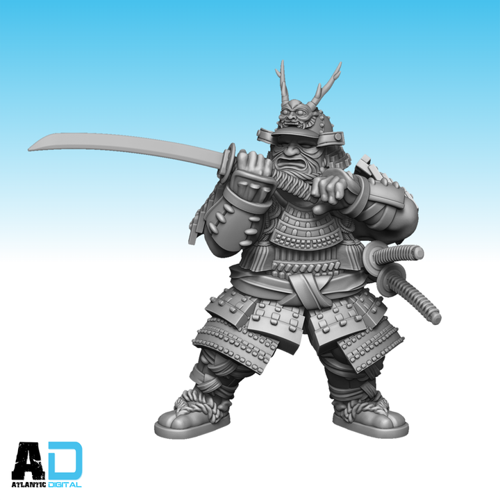 3D Printable Ogre Samurai by Wargames Atlantic