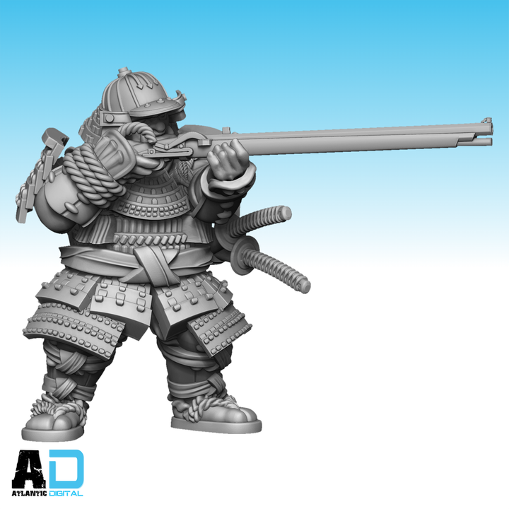 3D Printable Ogre Samurai by Wargames Atlantic