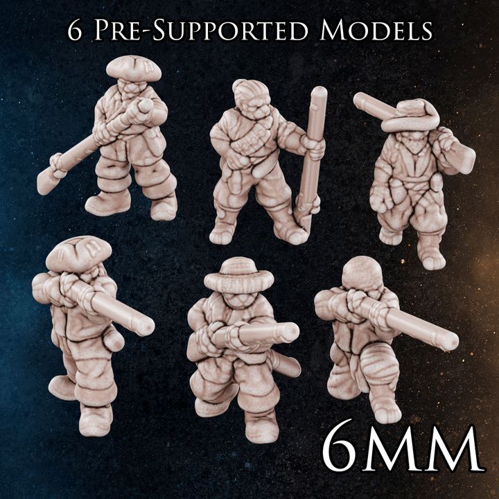 3D Printable 6mm - Buccaneers - Early Colonial - Napoleonic by ...