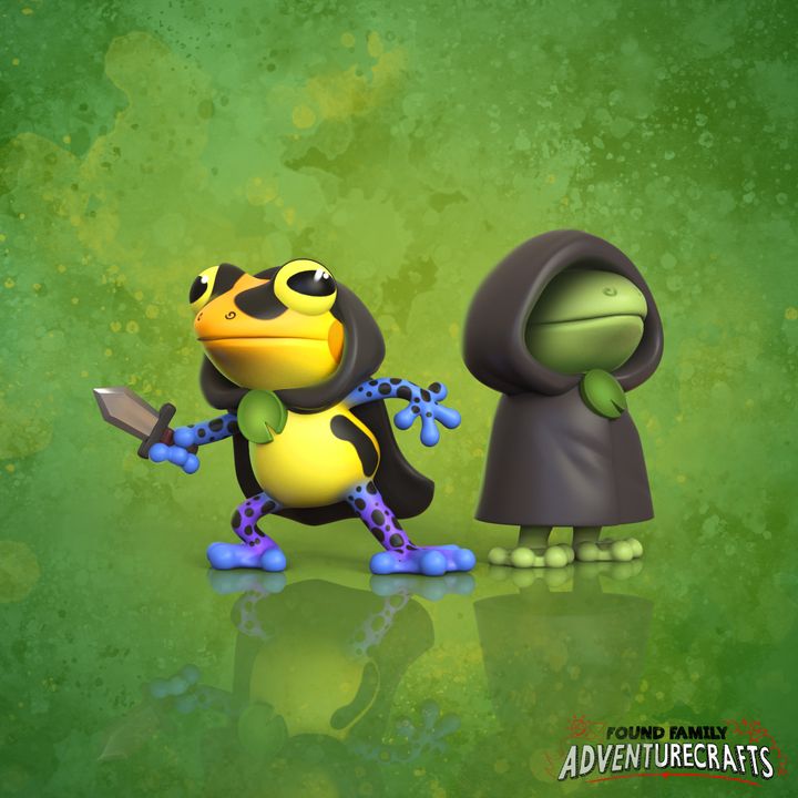 3D Printable The Frogue! (Frog Rogue - Hooded & Unhooded versions) by ...