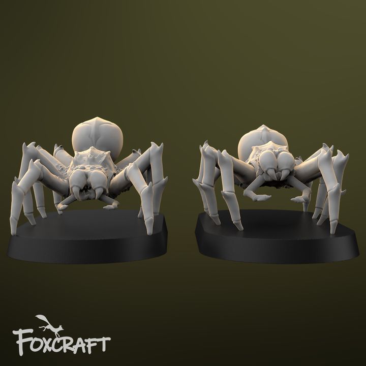 3D Printable 2 Spiders by FoxCraft Creations