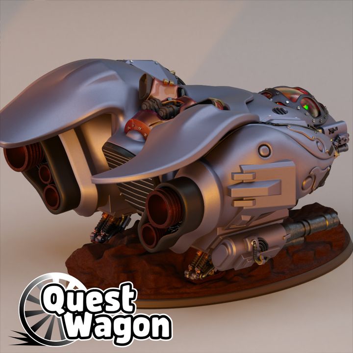 3D Printable Attack Ship by QuestWagon
